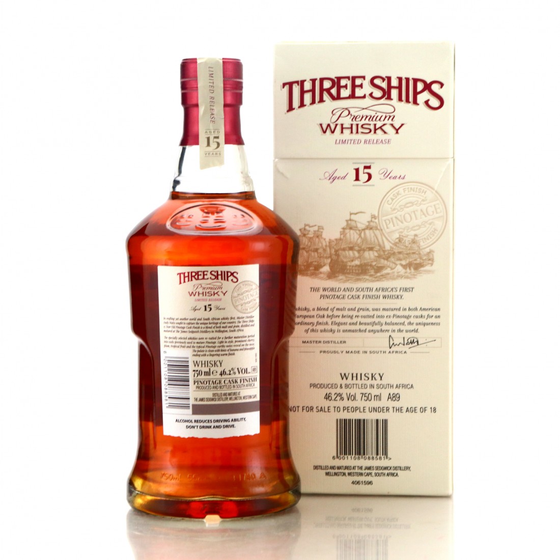 Three Ships 15 Year Old Pinotage Cask Finish 75cl | Whisky Auctioneer