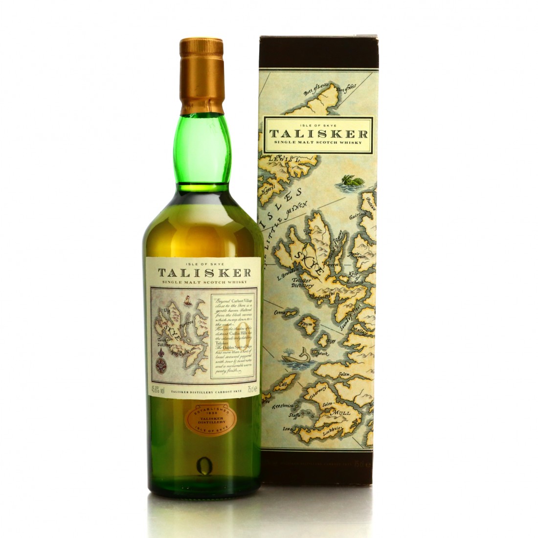 Talisker 10 Year Old Map Label 1980s | Whisky Auctioneer