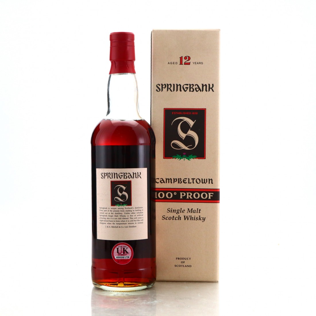 Springbank 12 Year Old 100 Proof Green Thistle 1990s | Whisky Auctioneer