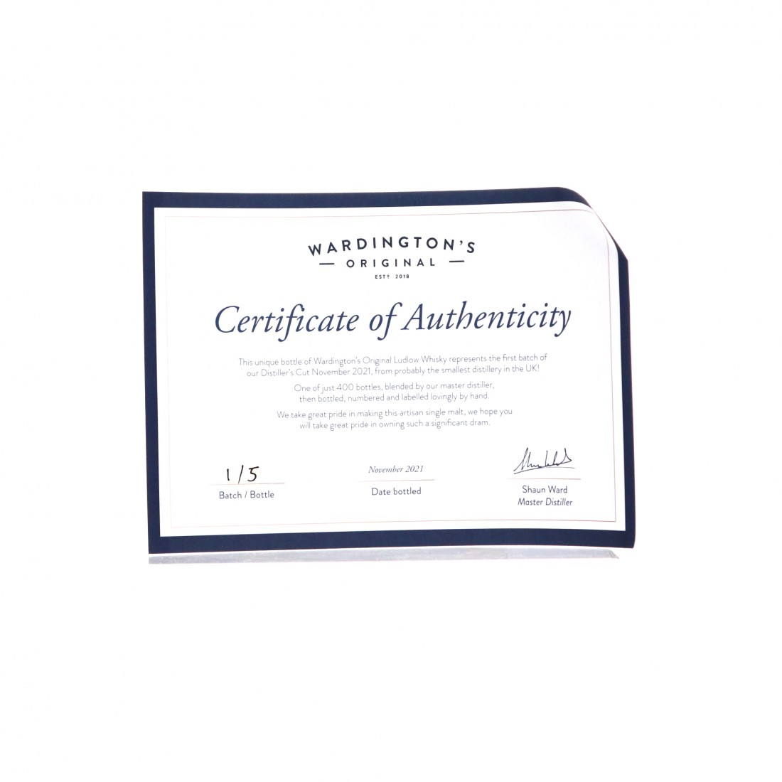 Wardington's Original Ludlow Distiller's Cut Batch #1 | Whisky Auctioneer