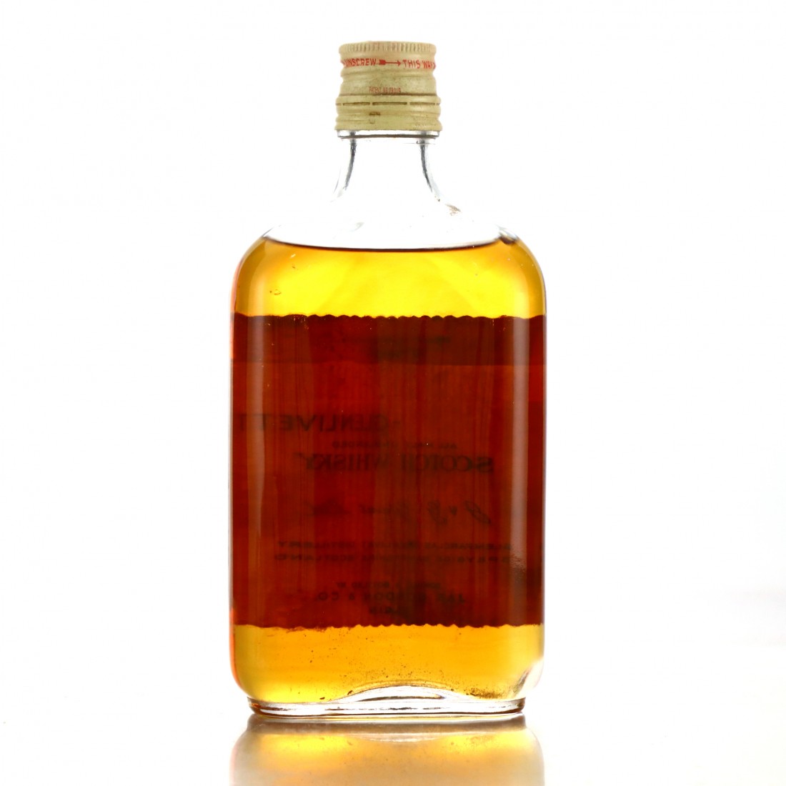 Glenfarclas 8 Year Old Jas. Gordon and Co 100 Proof Half Bottle 1960s ...