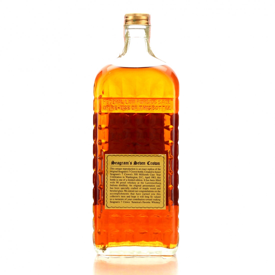 Seagram's Seven Crown Whiskey / Replica Bottle 1983 | Whisky Auctioneer