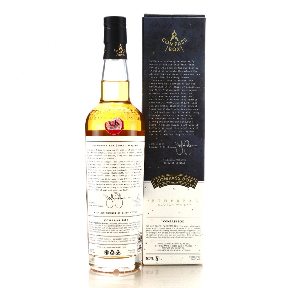Compass Box Ethereal Lmdw 65th Anniversary Whisky Auctioneer