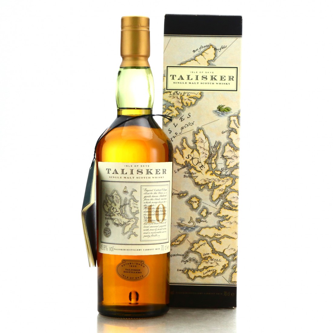 Talisker 10 Year Old Map Label 1990s | Whisky Auctioneer