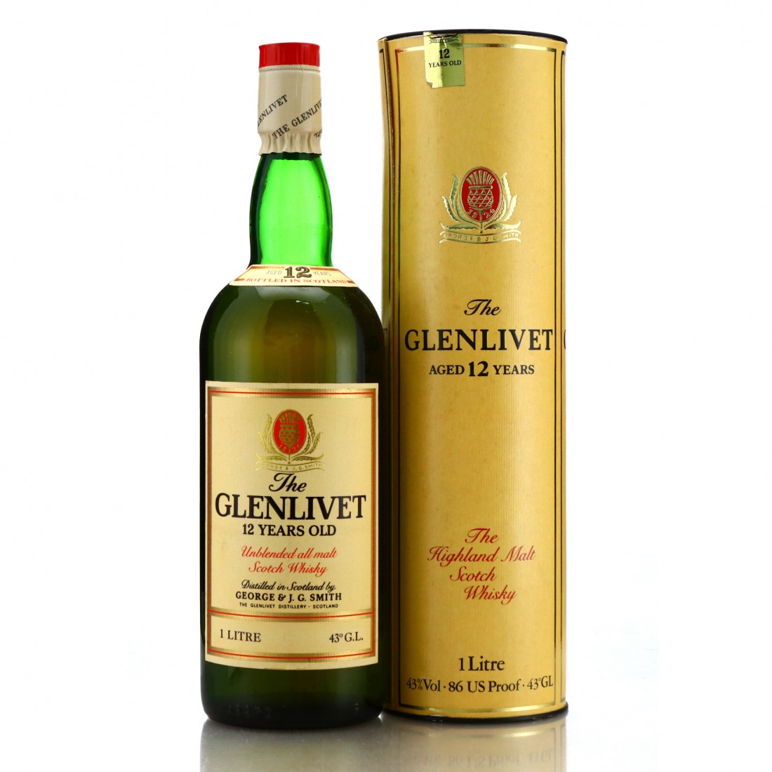 Glenlivet 12 Year Old 1 Litre 1980s | Whisky Auctioneer