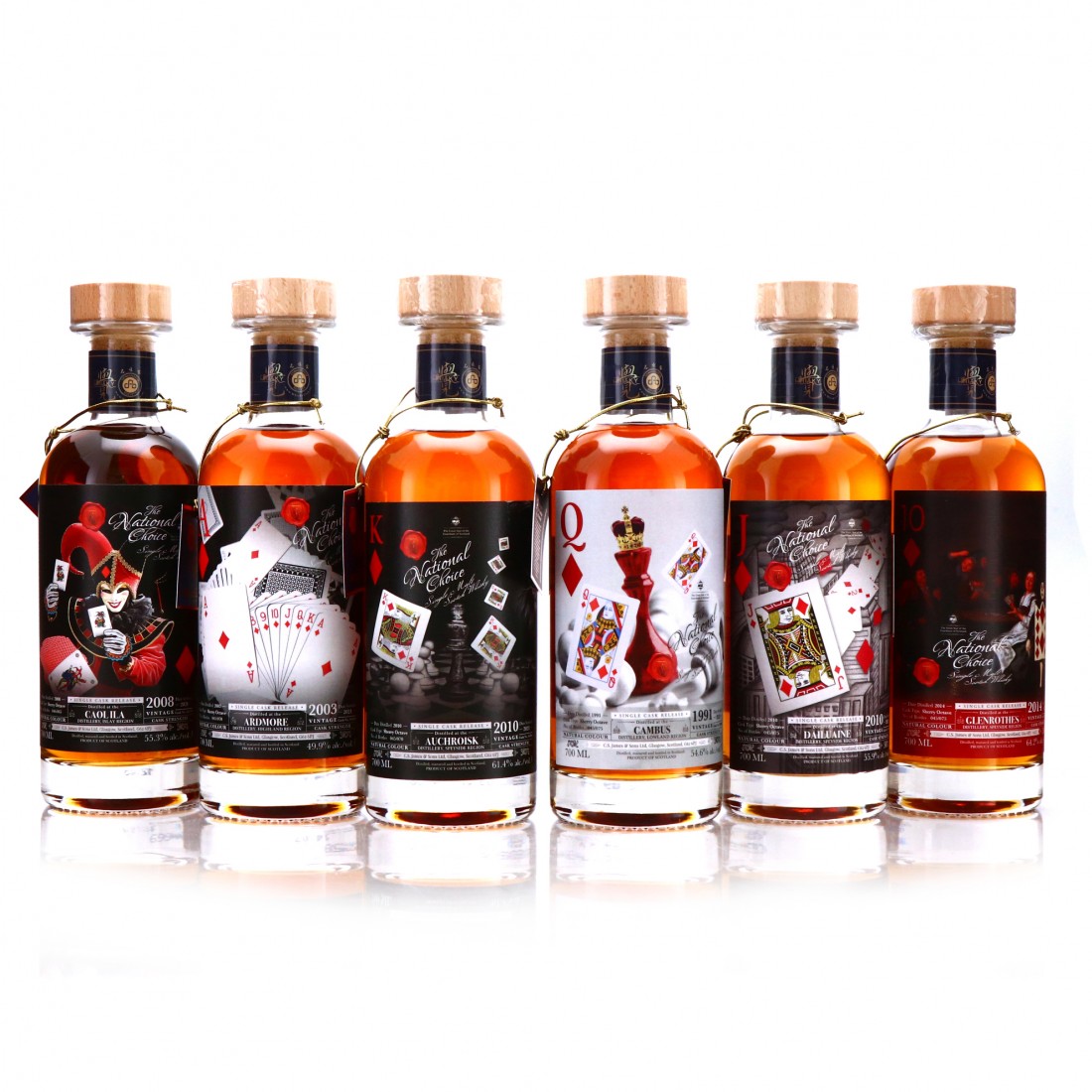 The National Choice Diamond Royal Flush & Joker 6 x 70cl | Whisky ...