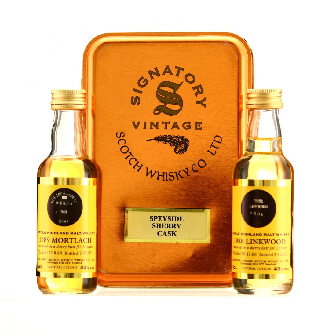 Signatory Vintage Speyside Sherry Cask Miniature Gift Set / Linkwood ...
