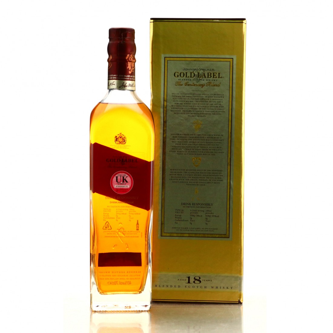 Johnnie Walker Gold Label 18 Year Old Centenary Blend | Whisky Auctioneer