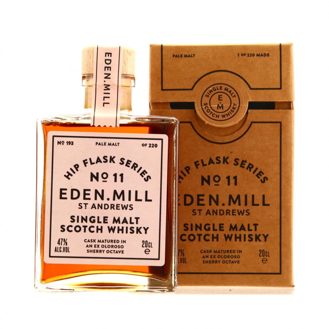 Eden Mill Hip Flask Series No.11 20cl / Pale Malt, Oloroso Octave ...