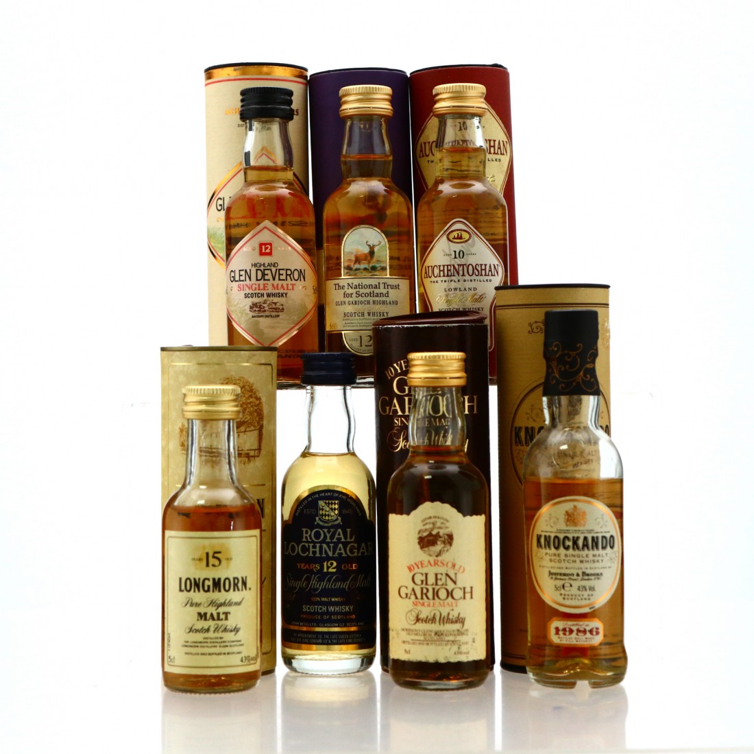 Scotch Whisky Miniatures x 7 / includes Knockando 1986 | Whisky Auctioneer
