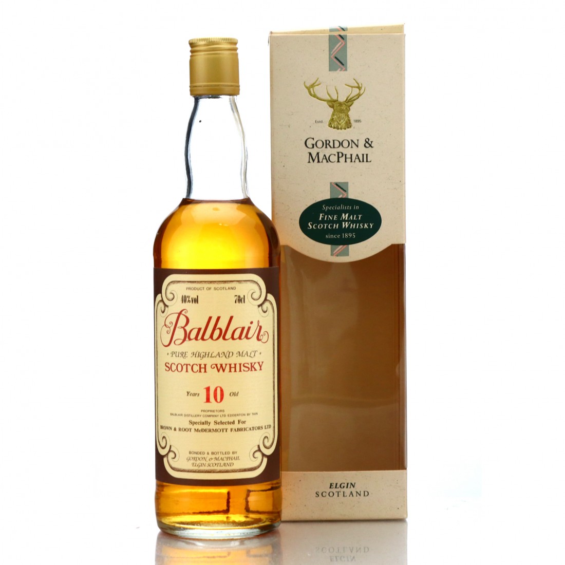 Balblair 10 Year Old Gordon and MacPhail 1990s | Whisky Auctioneer
