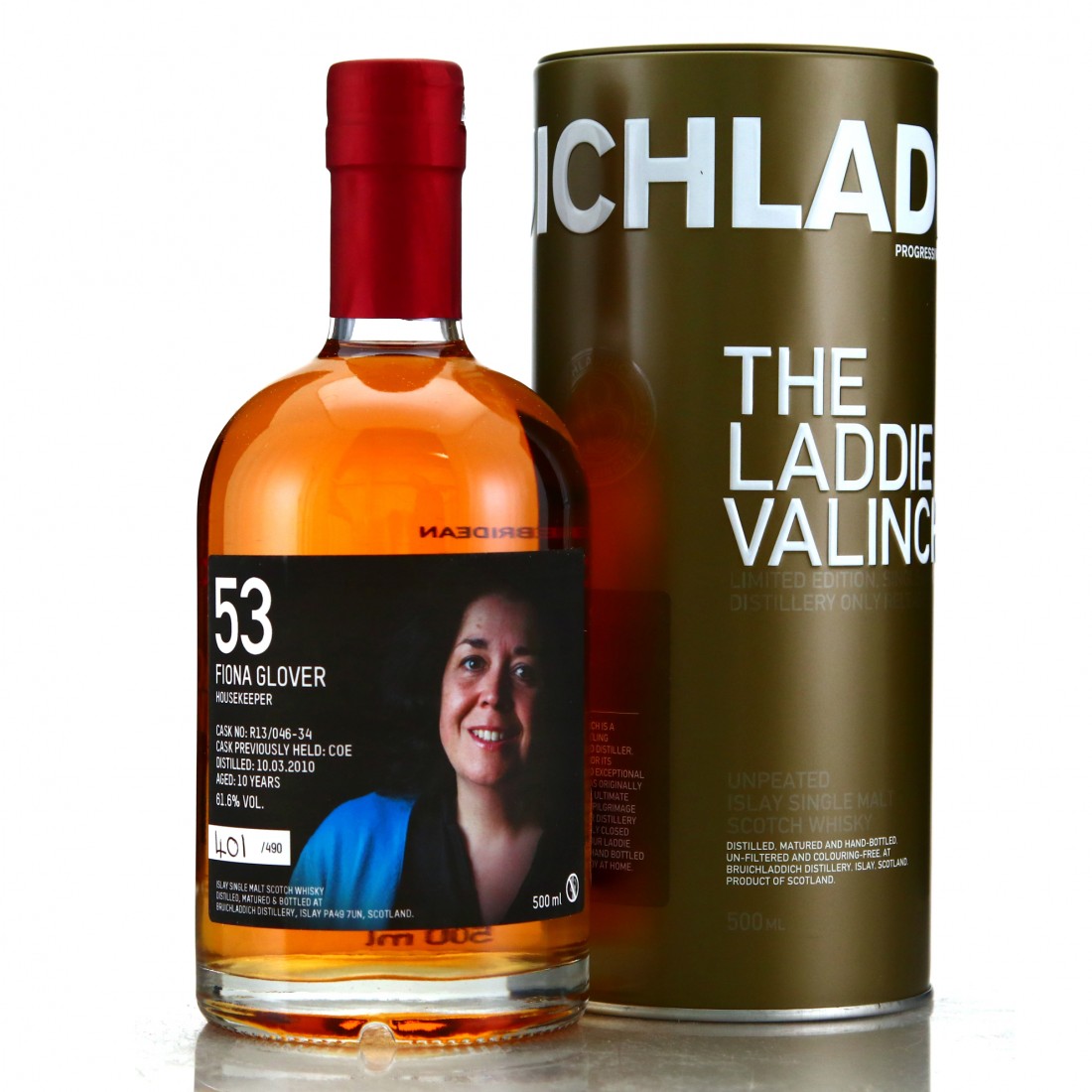 Bruichladdich 2010 Fiona Glover Valinch 10 Year Old / COE Brandy ...