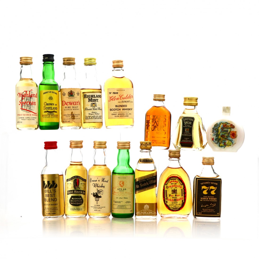 Scotch Whisky Miniatures x 15 | Whisky Auctioneer
