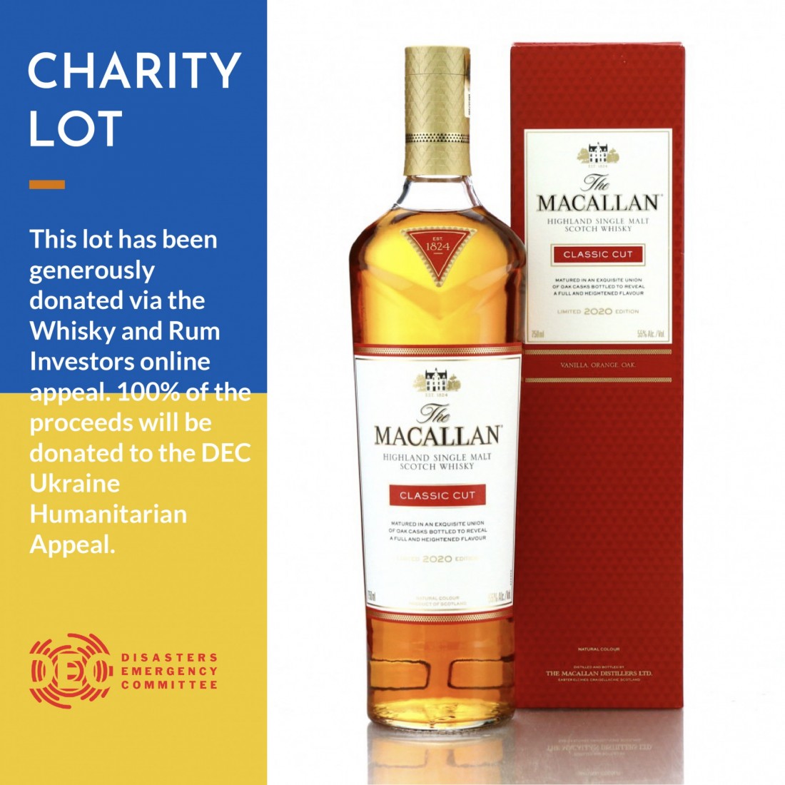 Macallan Classic Cut 2020 Release 75cl / US Import - WARI Charity Lot ...