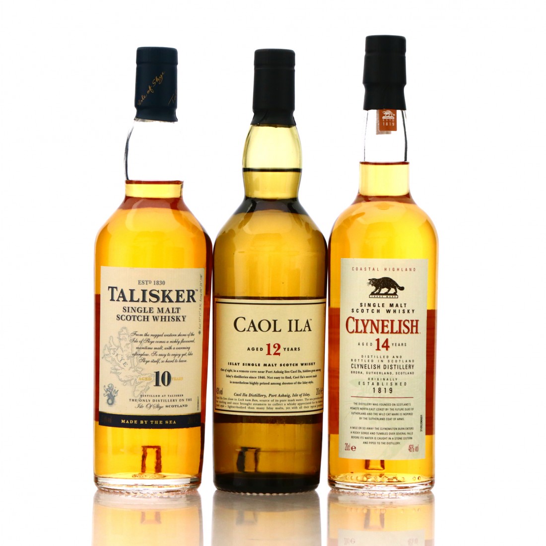 Classic Malts Collection 3 x 20cl / Caol Ila, Clynelish, Talisker ...