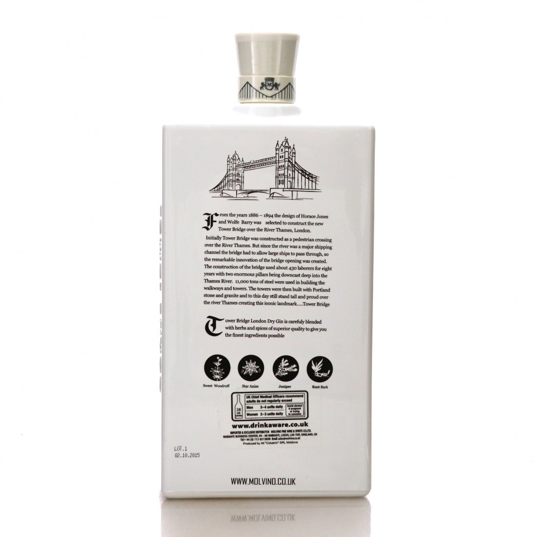 Tower Bridge London Dry Gin 1 Litre | Whisky Auctioneer