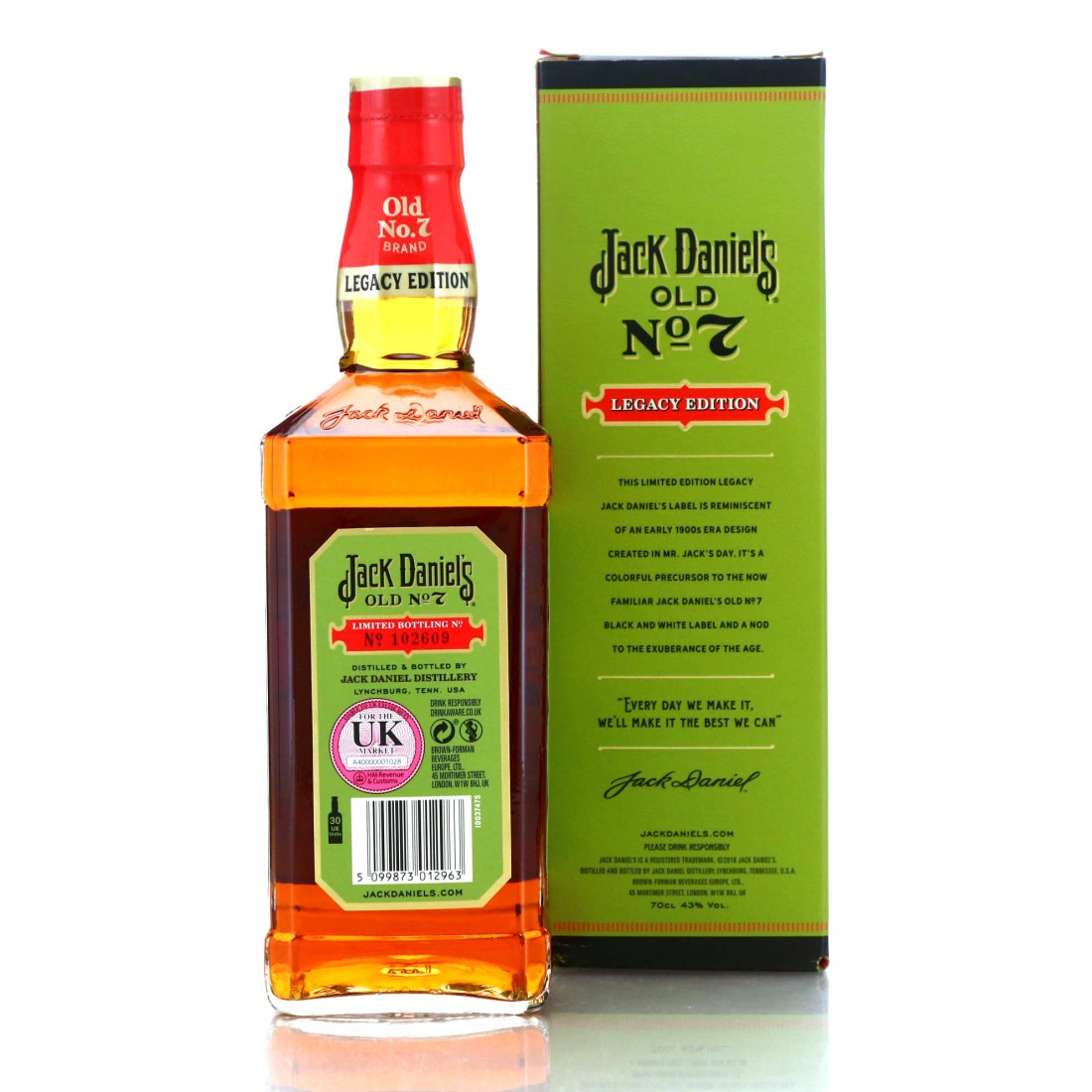 Jack Daniel's Old No.7 Legacy Edition 1 70cl | Whisky Auctioneer