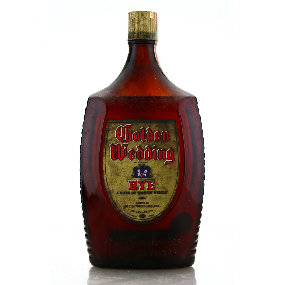 Golden Wedding Blended Straight Rye Quart circa 1950s | Whisky Auctioneer