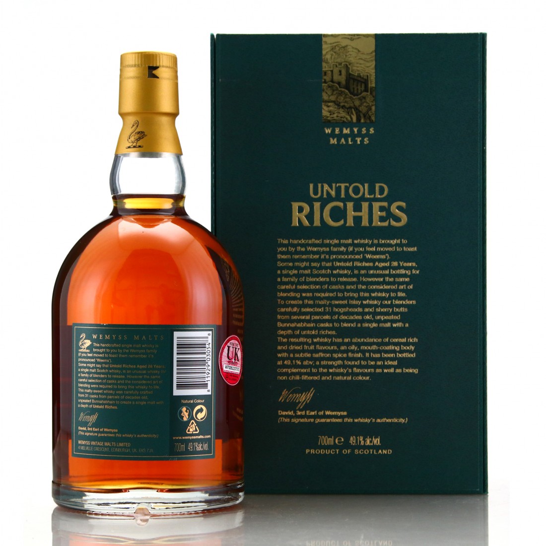 Bunnahabhain 28 Year Old Wemyss Malts / Untold Riches | Whisky Auctioneer