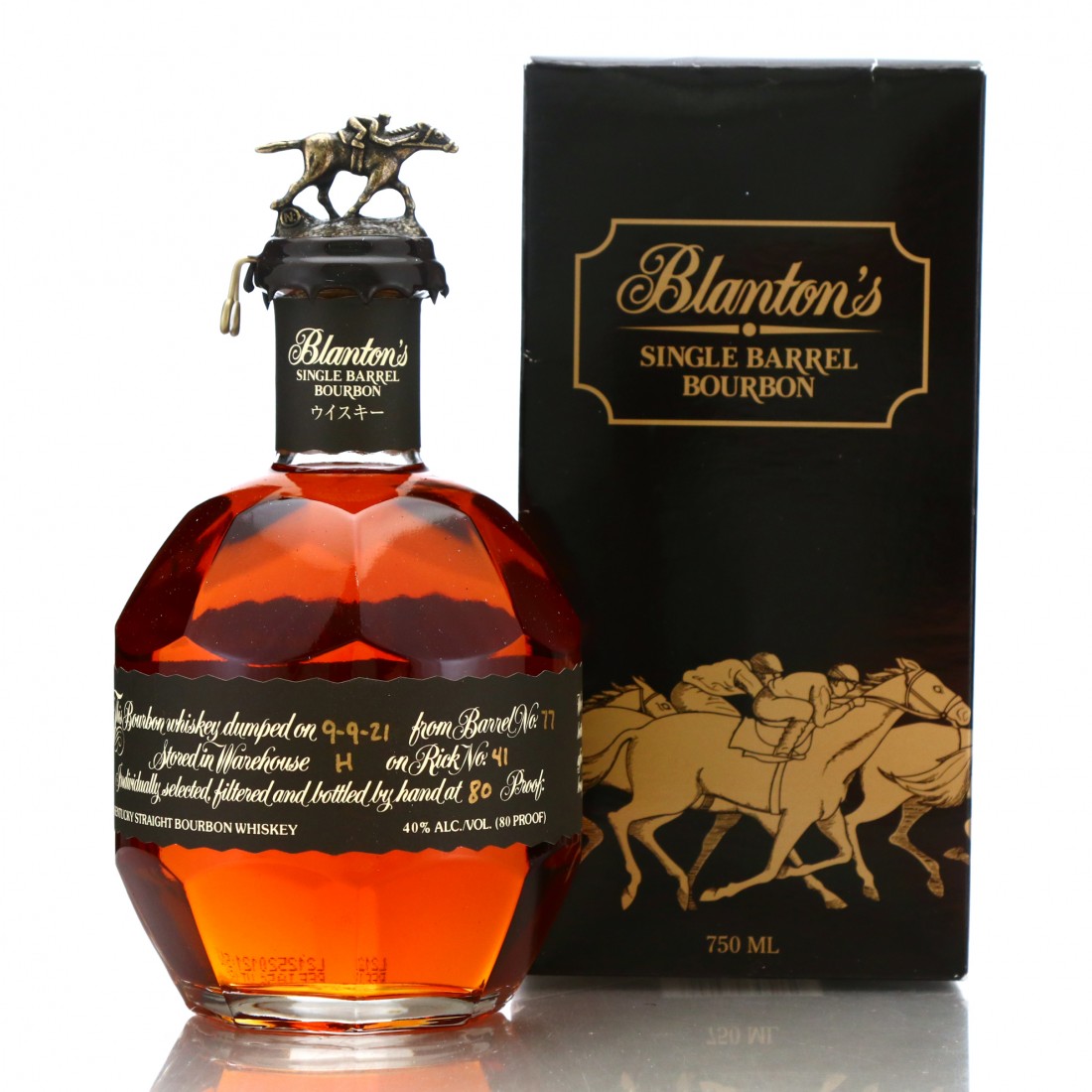 Blanton's Single Barrel Black Label dumped 2021 / Japanese Import ...
