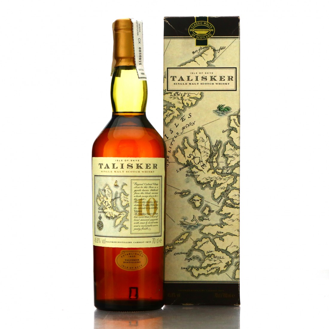 Talisker 10 Year Old Map Label 1990s | Whisky Auctioneer