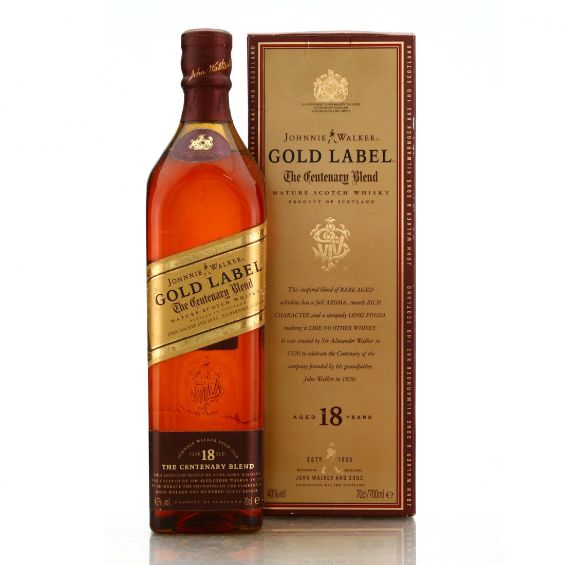 Johnnie Walker Gold Label Centenary Blend 18 Year Old | Whisky Auctioneer