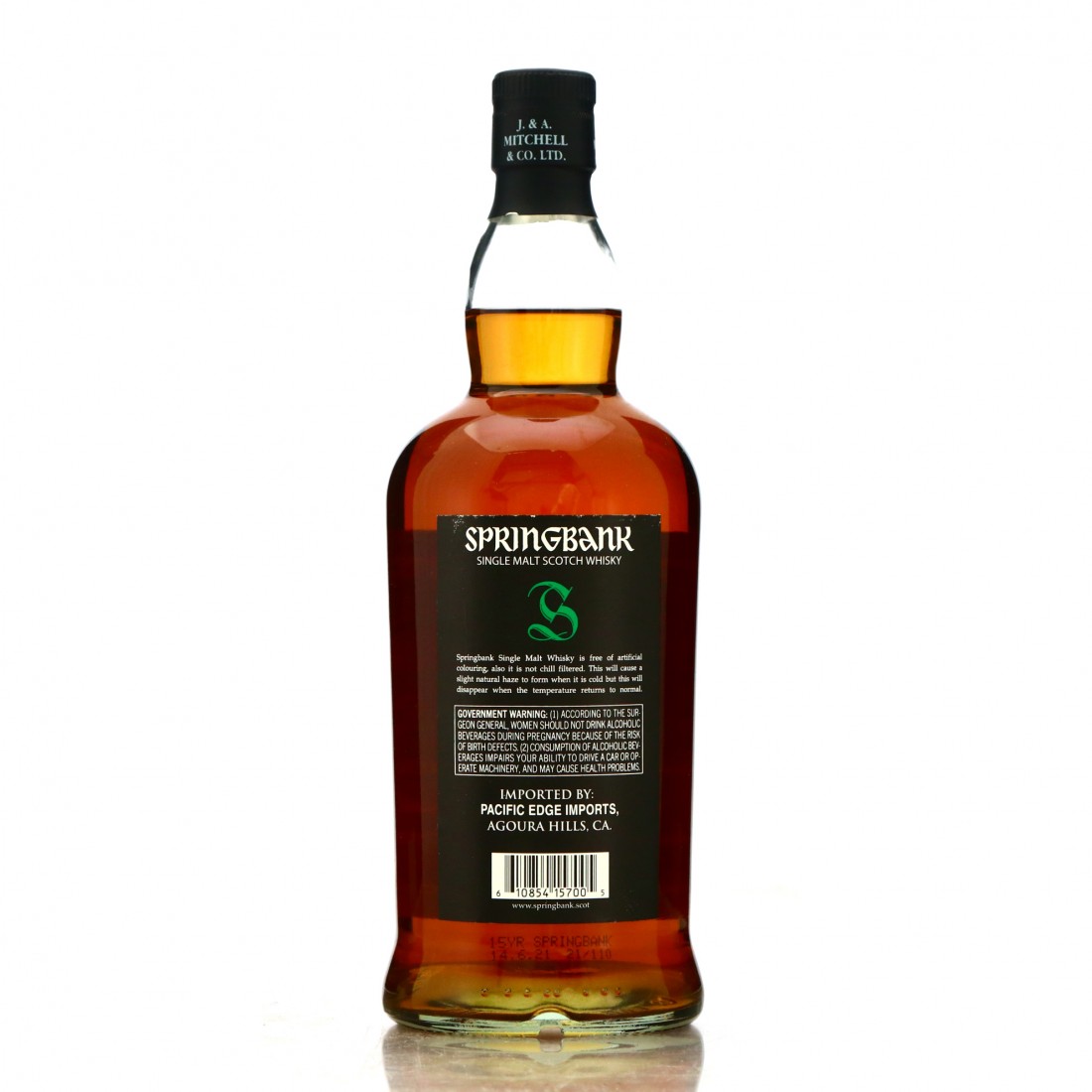 Springbank 15 Year Old 75cl / US Import | Whisky Auctioneer