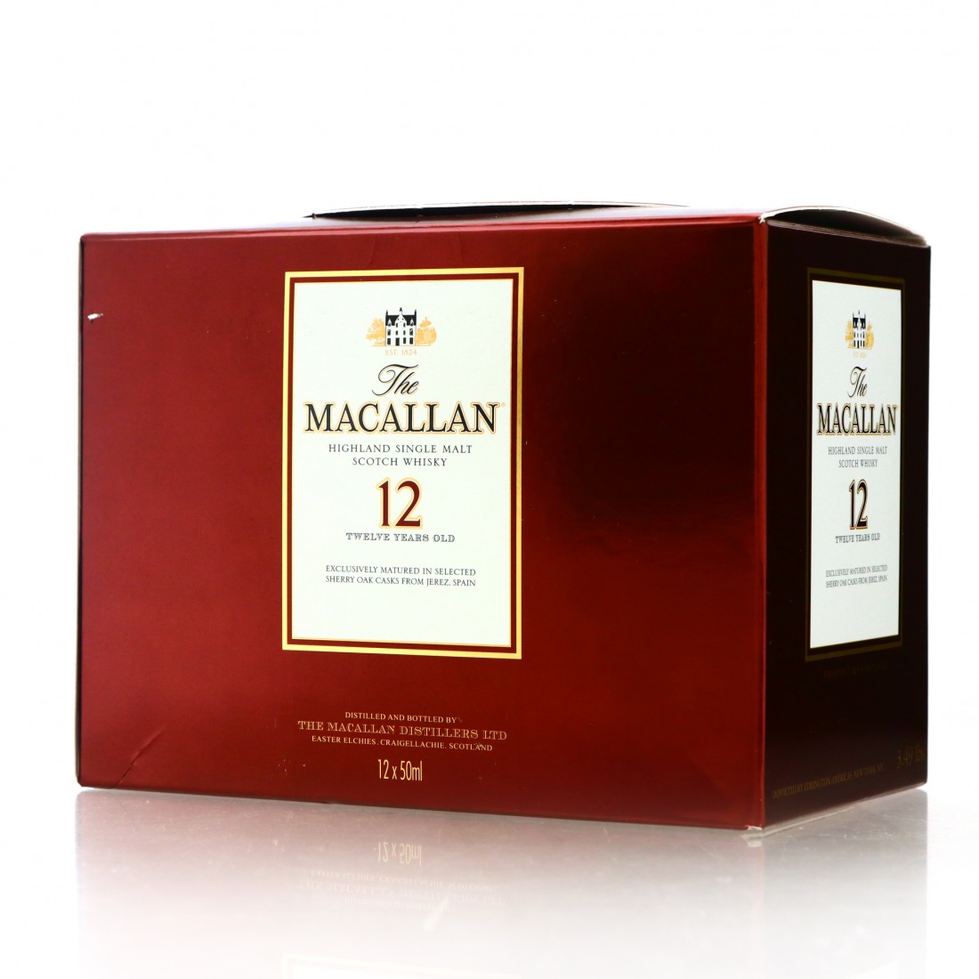 Macallan 12 Year Old Miniature x 12 pre-2018 / Case - US Import ...
