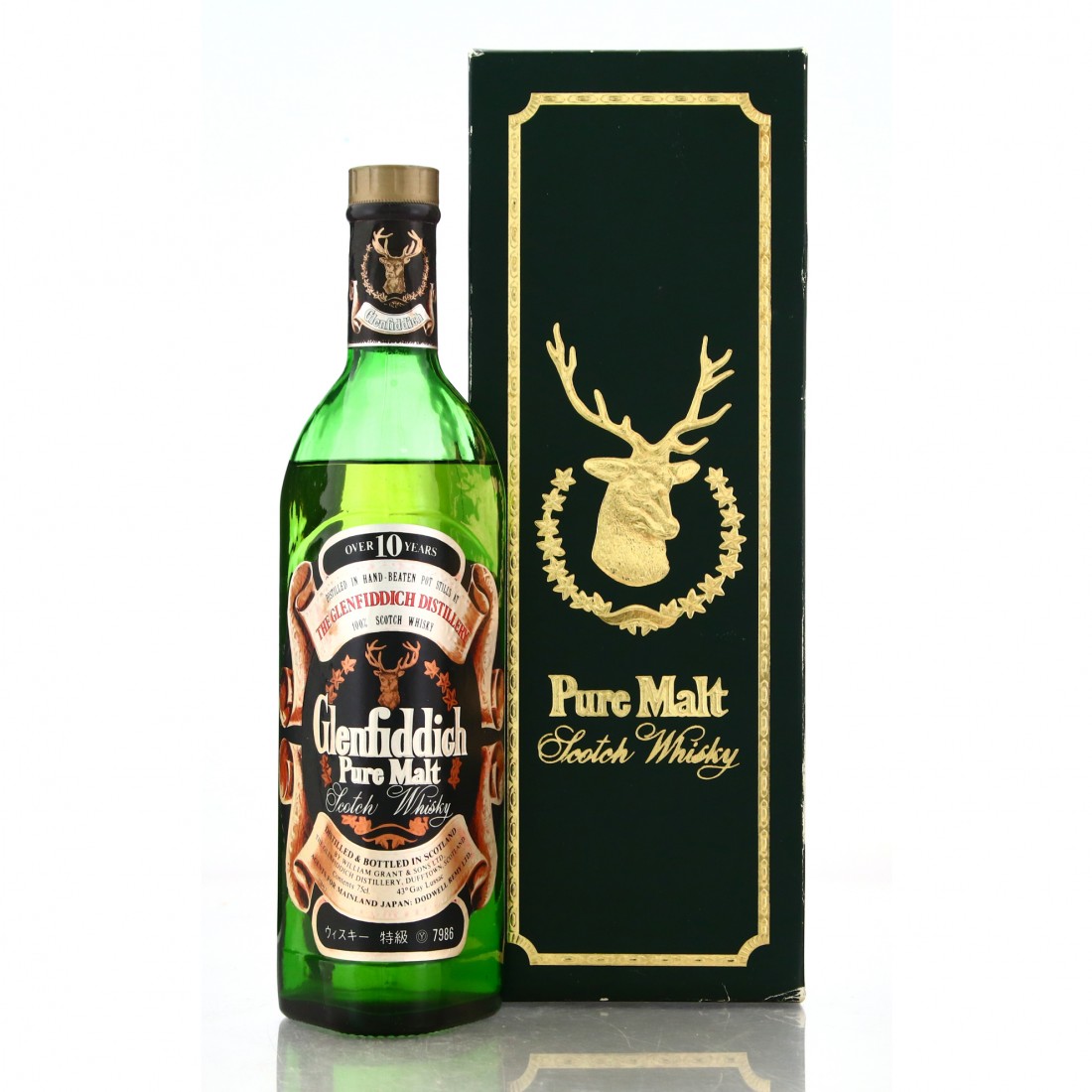 Glenfiddich 10 Year Old Pure Malt 1980s / Japanese Import | Whisky Auctioneer