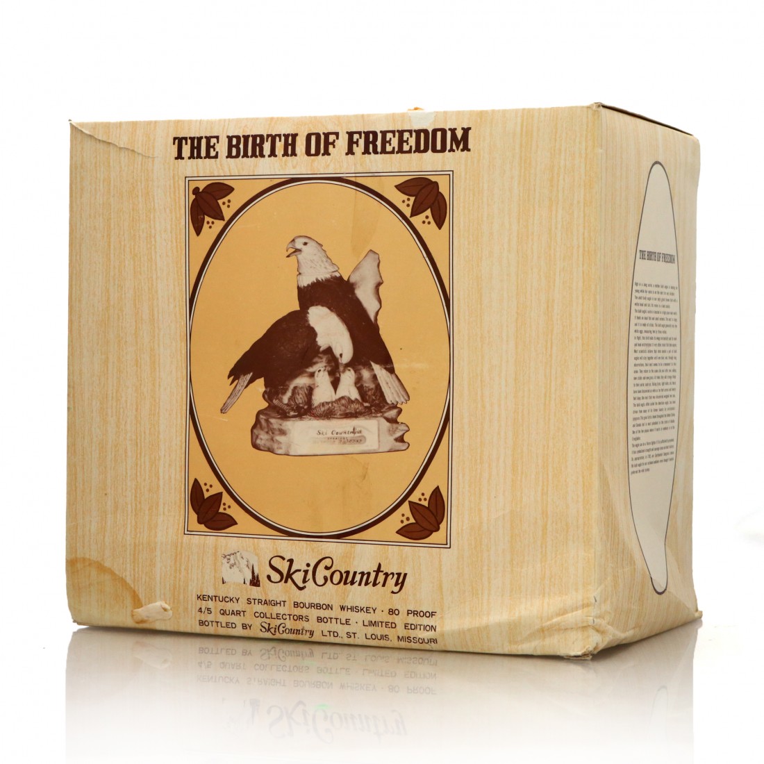 Ski Country Kentucky Straight Whiskey Birth of Freedom Decanter 1980s ...