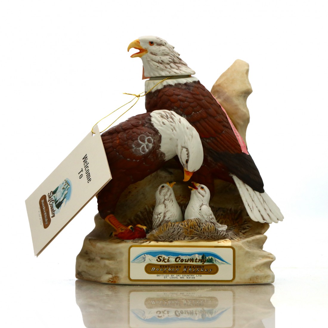 Ski Country Kentucky Straight Whiskey Birth of Freedom Decanter 1980s ...