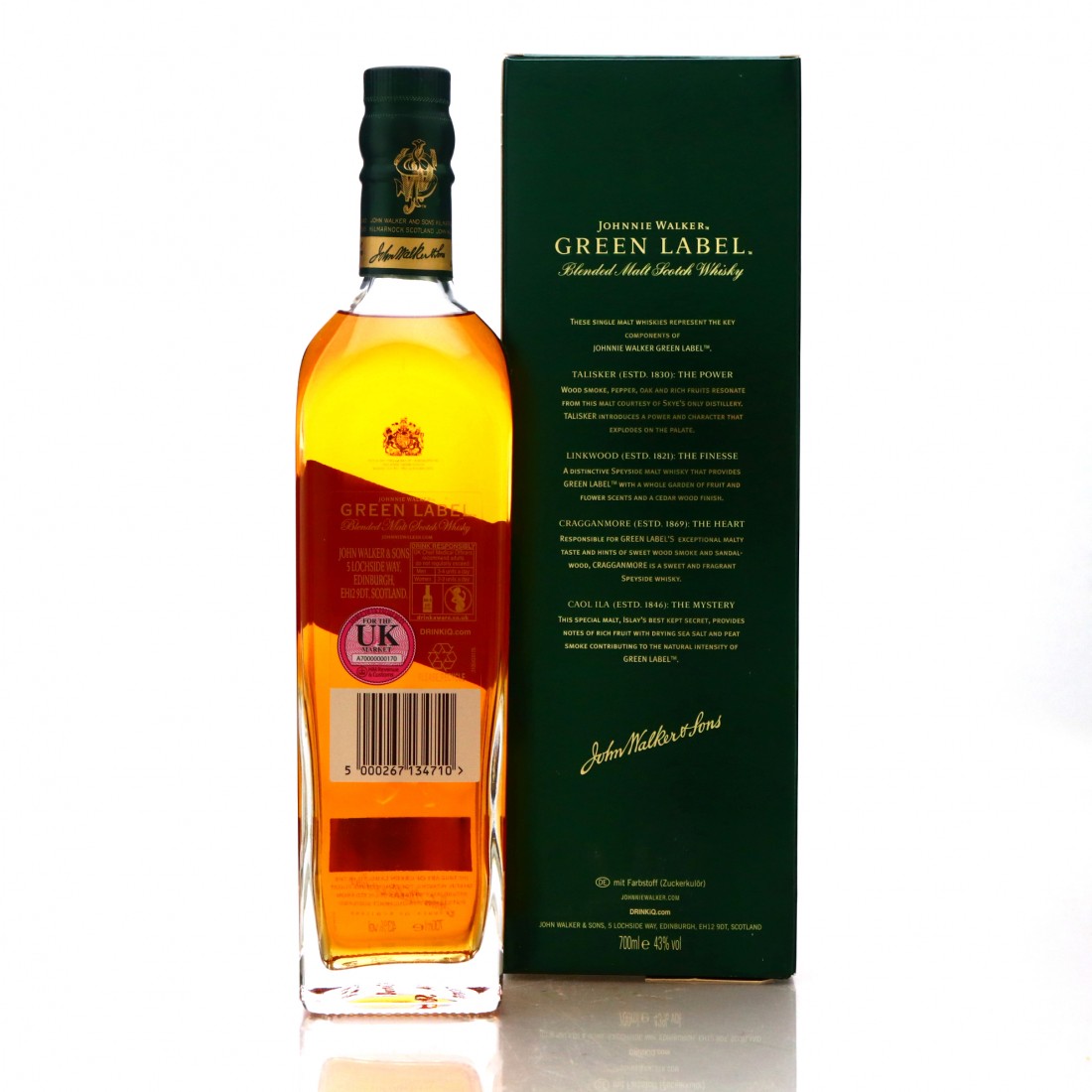 Johnnie Walker Green Label 15 Year Old | Whisky Auctioneer