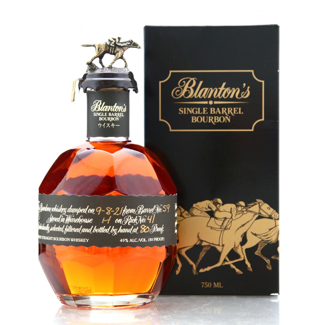 Blanton's Single Barrel Black Label dumped 2021 / Japanese Import ...