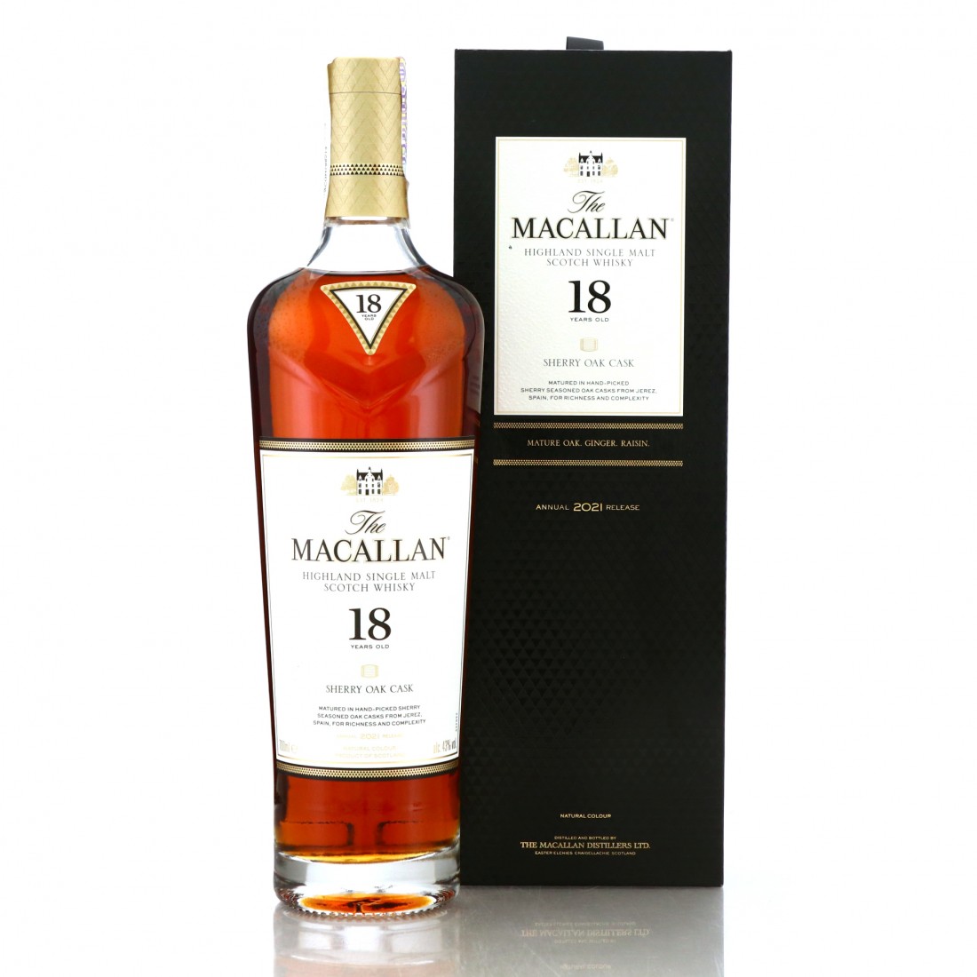 Macallan 18 Year Old Sherry Oak 2021 Release Whisky Auctioneer