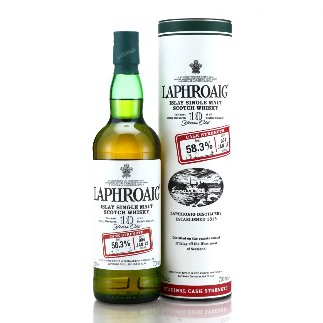 Laphroaig 10 Year Old Cask Strength Batch 004 Whisky Auctioneer