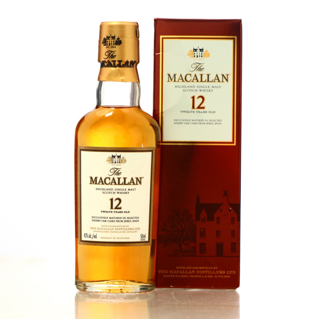 Macallan 12 Year Old Miniature pre-2018 | Whisky Auctioneer