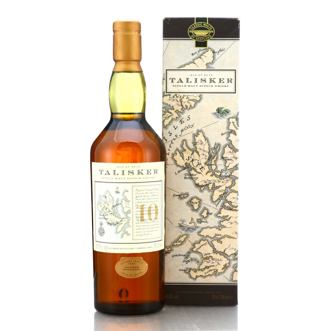 Talisker 10 Year Old Map Label 1990s | Whisky Auctioneer