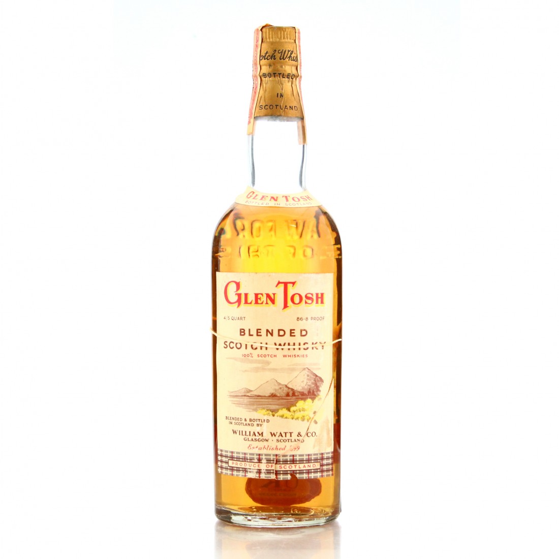 Glen Tosh Blended Scotch Whisky 1940s / US Import | Whisky Auctioneer