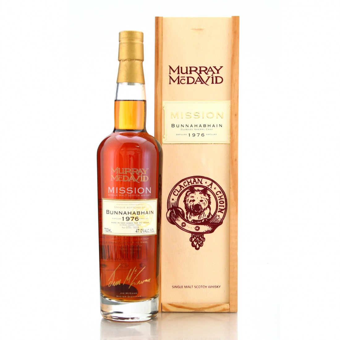 Bunnahabhain 1976 Murray McDavid 31 Year Old Mission Cask Strenth ...