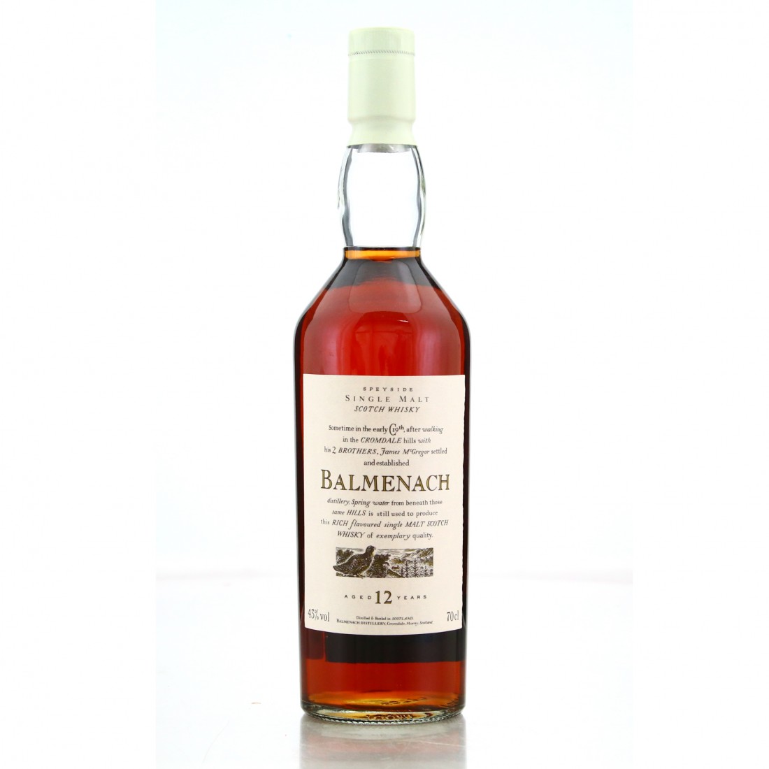 Balmenach 12 Year Old Flora and Fauna White Cap | Whisky Auctioneer
