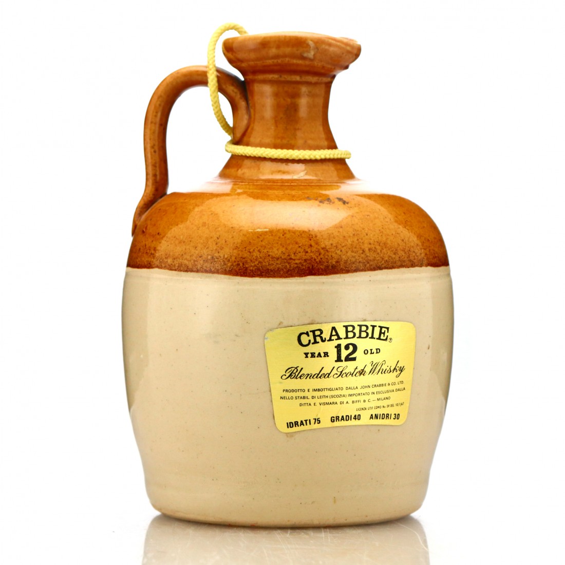 Crabbie 12 Year Old Ceramic Decanter 1960s | Whisky Auctioneer