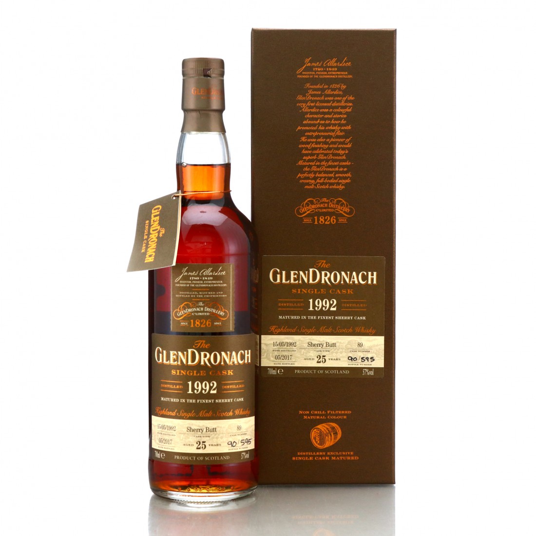 Glendronach 1992 Single Sherry Cask 25 Year Old #89 / Batch 15 | Whisky ...