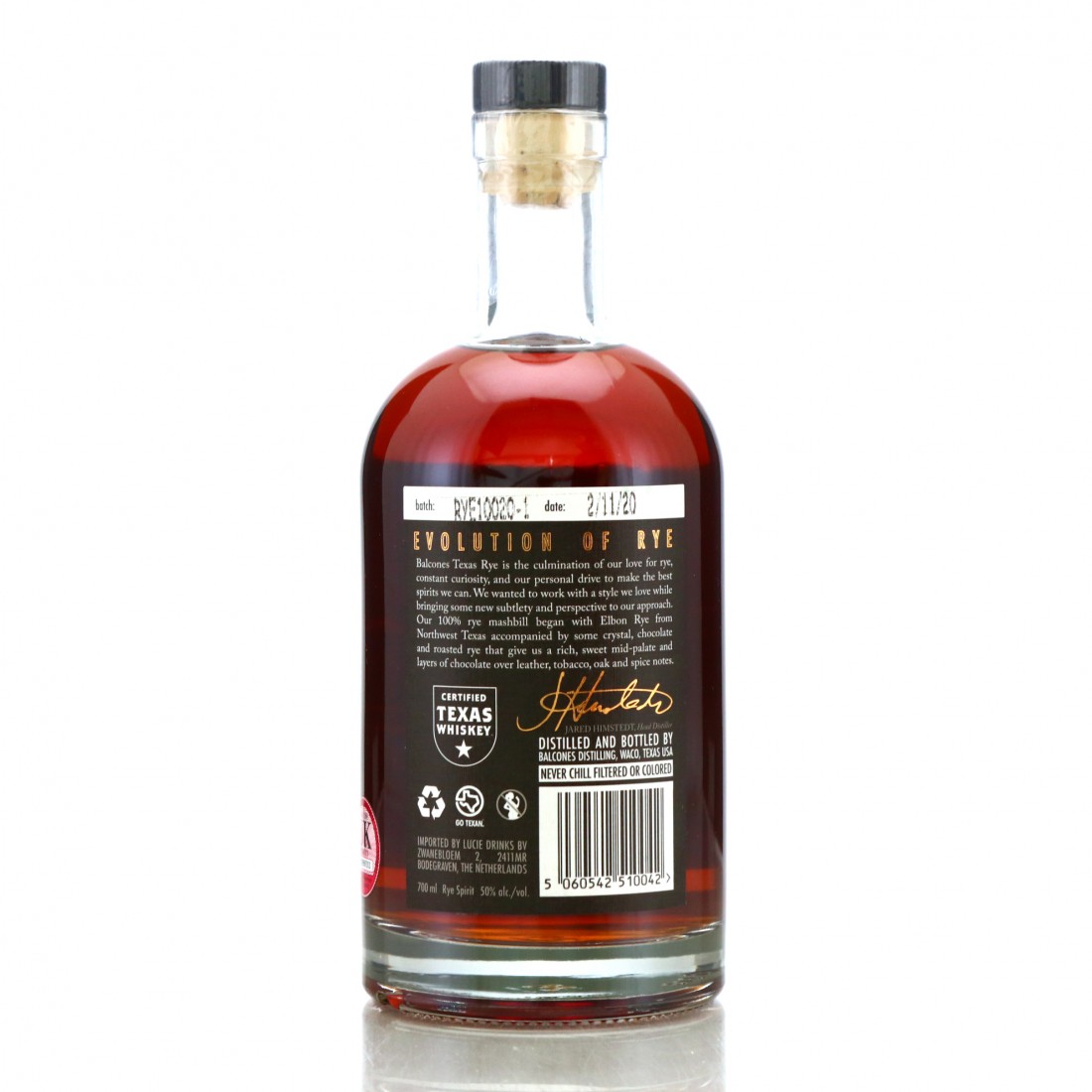 Balcones 100 Proof Texas Rye 2020 70cl | Whisky Auctioneer