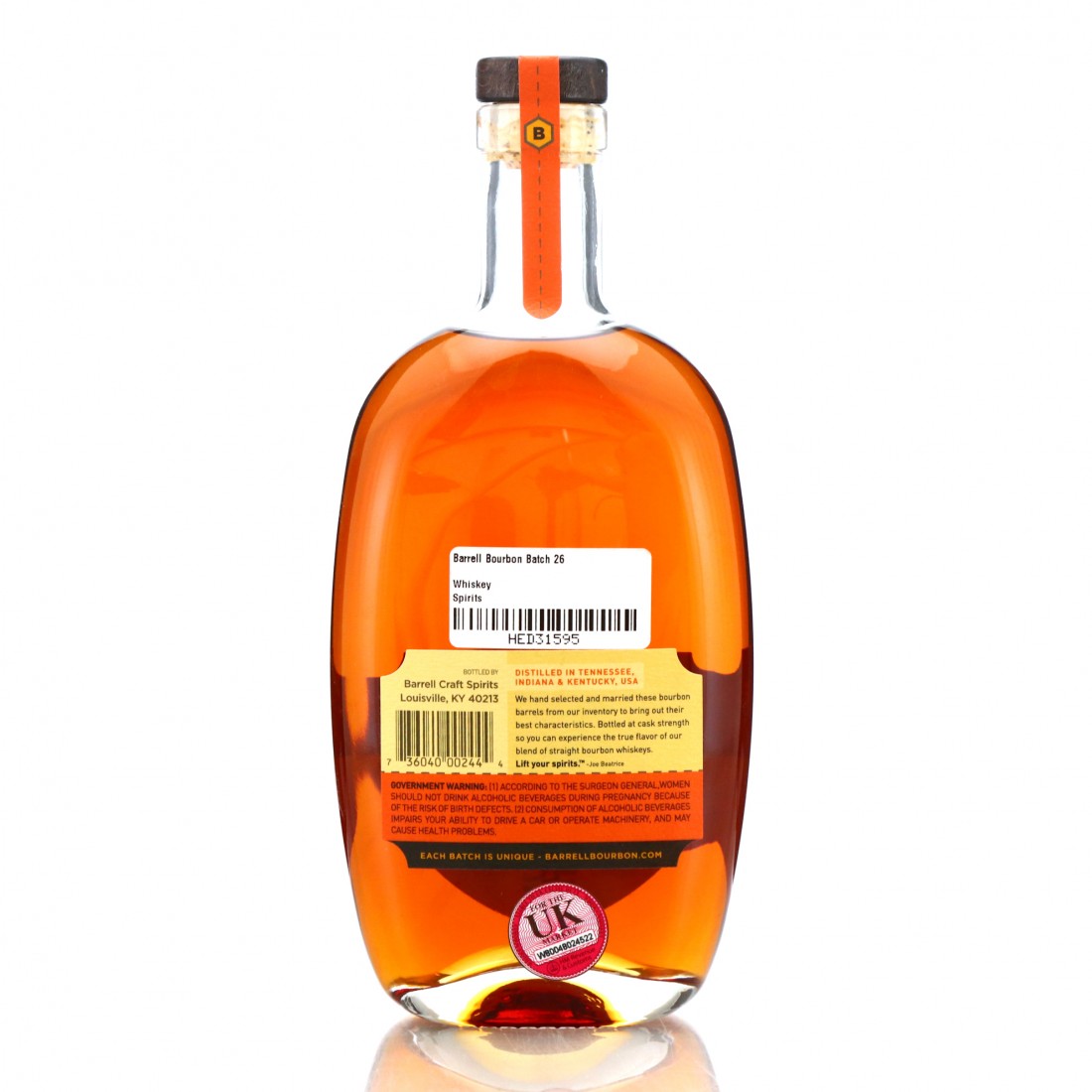 Barrell Bourbon 9 Year Old Cask Strength Batch #26 | Whisky Auctioneer