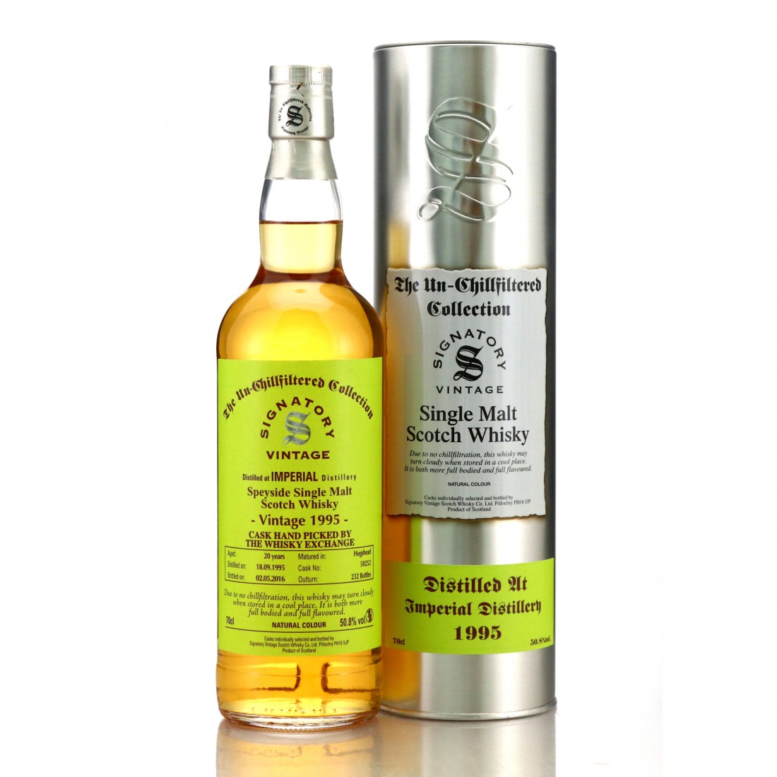 Imperial 1995 Signatory Vintage 20 Year Old / TWE | Whisky Auctioneer