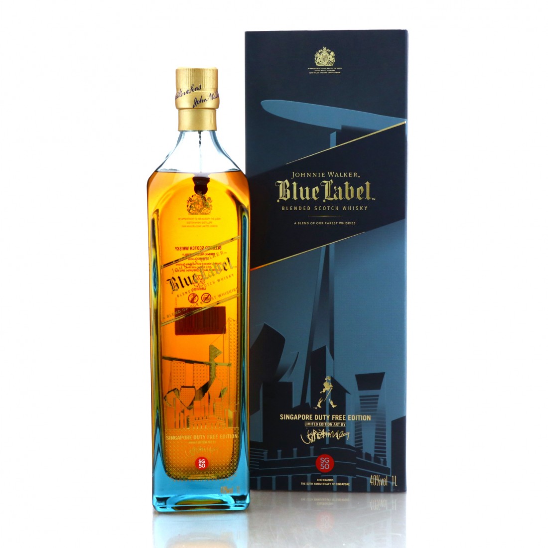 Johnnie Walker Blue Label 1 Litre / Singapore Duty Free SG50 | Whisky ...