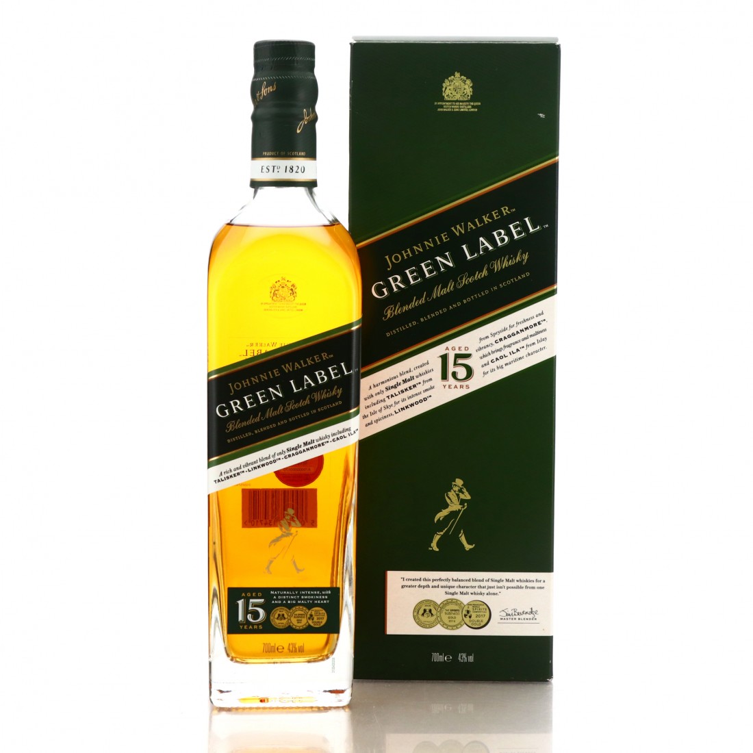 Johnnie Walker Green Label 15 Year Old | Whisky Auctioneer