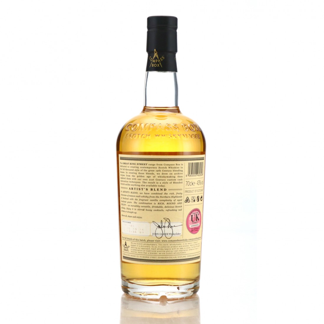 Compass Box Great King Street Artists Blend Whisky Auctioneer