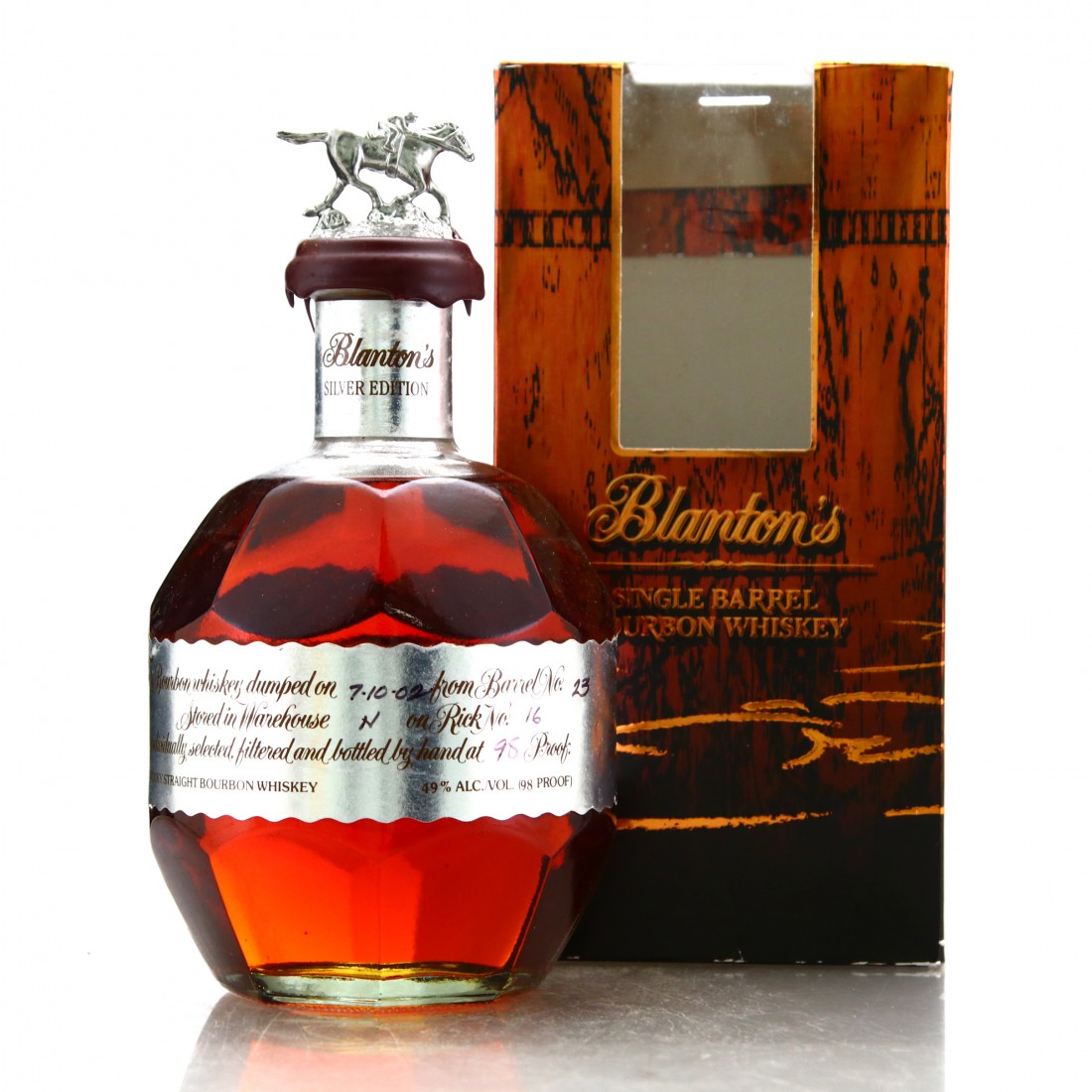 Blanton's Single Barrel Silver Edition dumped 2002 | Whisky Auctioneer
