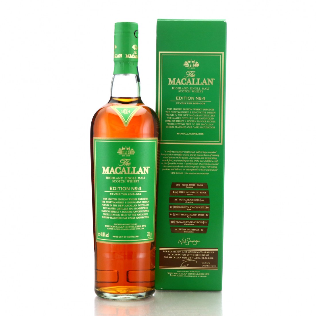 Macallan Edition No.4 / Edrington & Maxxium Staff | Whisky Auctioneer
